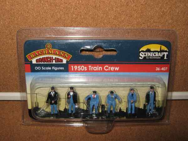 Bachmann Scenecraft 36-407 1950s Train Crew OO Scale Figures ...