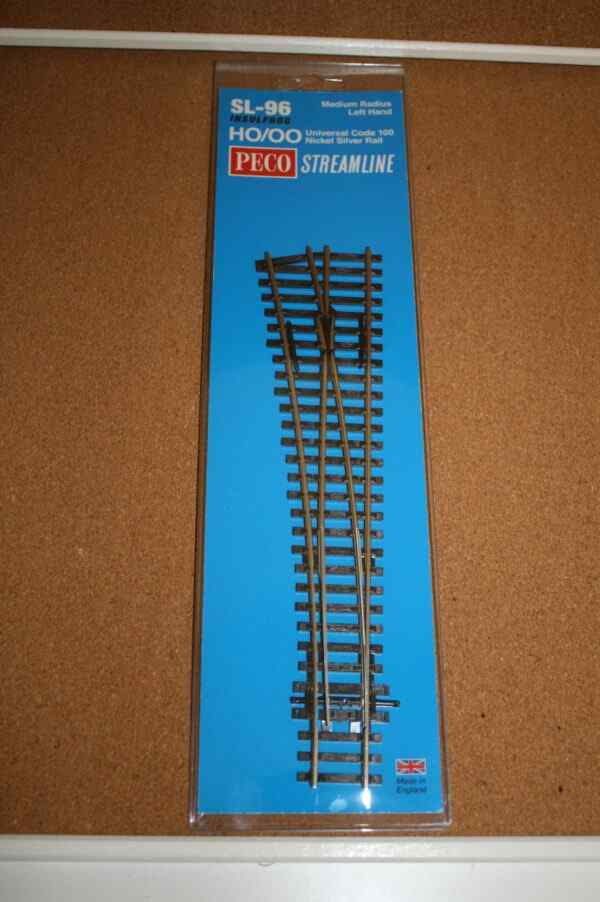 Peco Streamline SL-96 Medium Radius Right Hand Insulfrog OO/HO Gauge ...