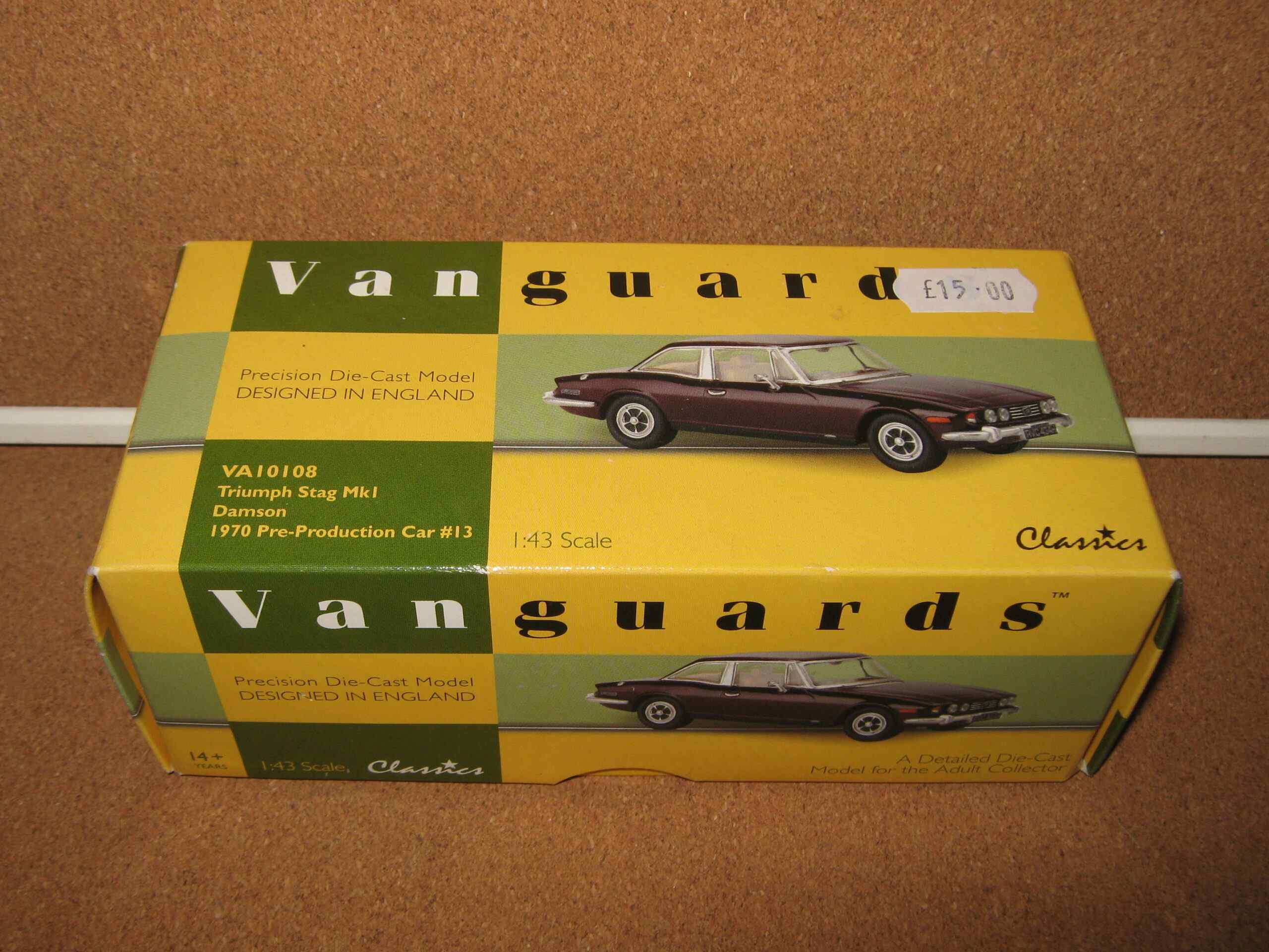 Vanguards Classics VA10108 Triumph Stag MKI Damson 1970 Pre-Production ...