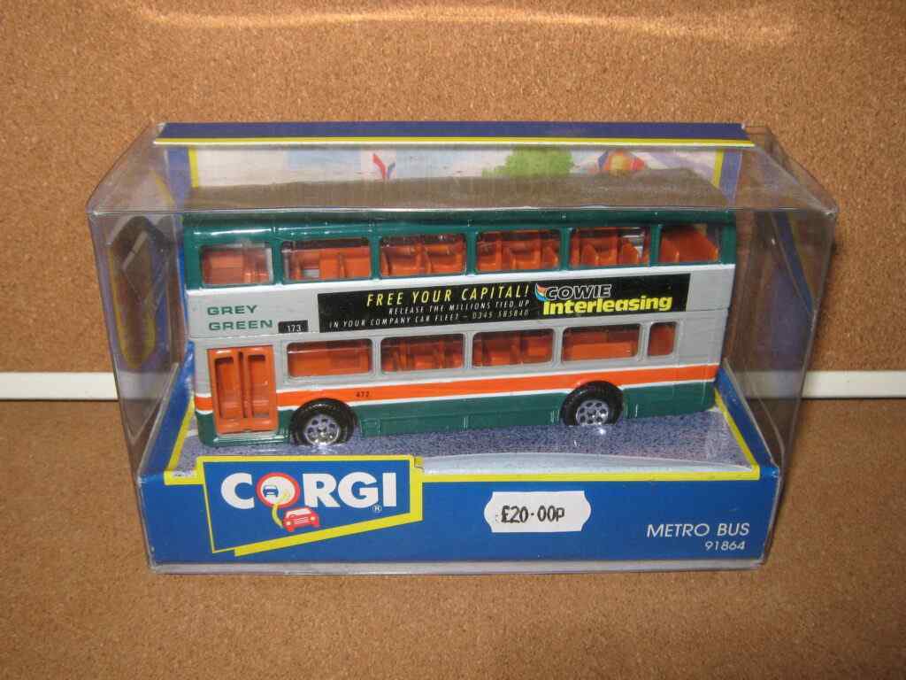 Corgi 91864 Metro Bus Grey Green Cowie Interleasing 1:64 Scale ...