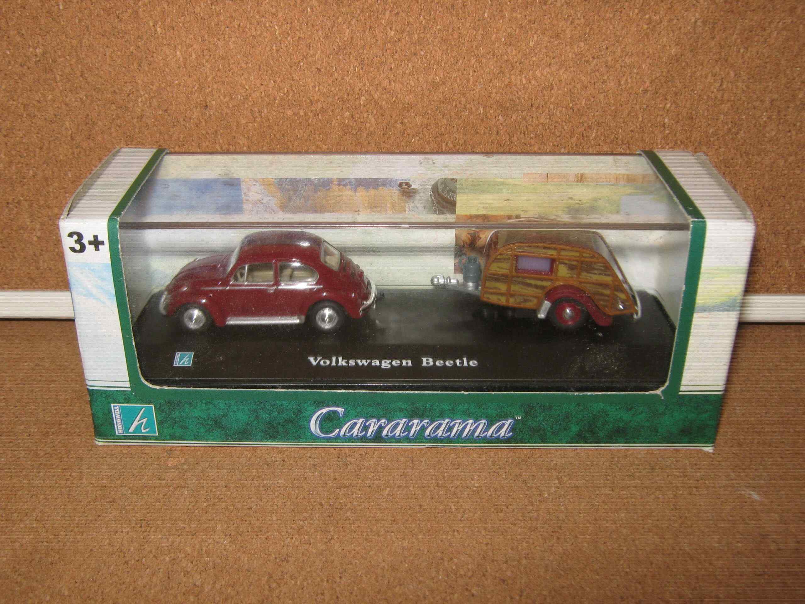 Cararama 128 Volkswagen Beetle with Caravan 1:72 Scale - Wellingborough ...