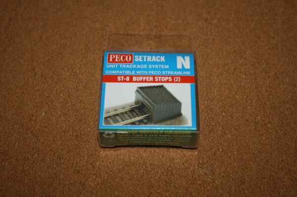 Peco Setrack ST-8 Buffer Stops (2 Per Pack) N Gauge - Wellingborough ...