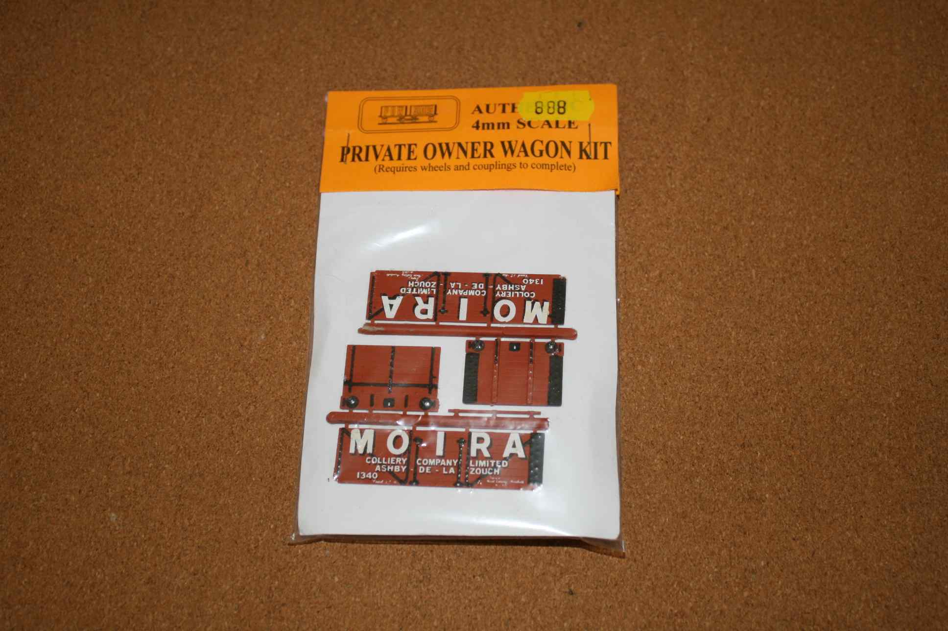 Authentic Models 888 - Private Owner Wagon Kit "Morira Colliery" OO ...
