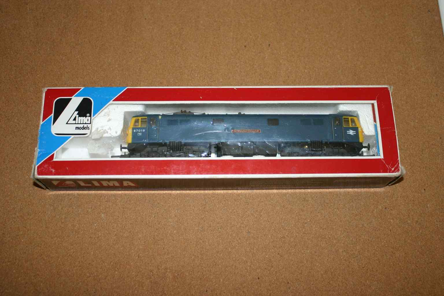Lima 205175 Class 87 BR Blue "Sir Winston Churchill" 87019 Pre-Owned ...
