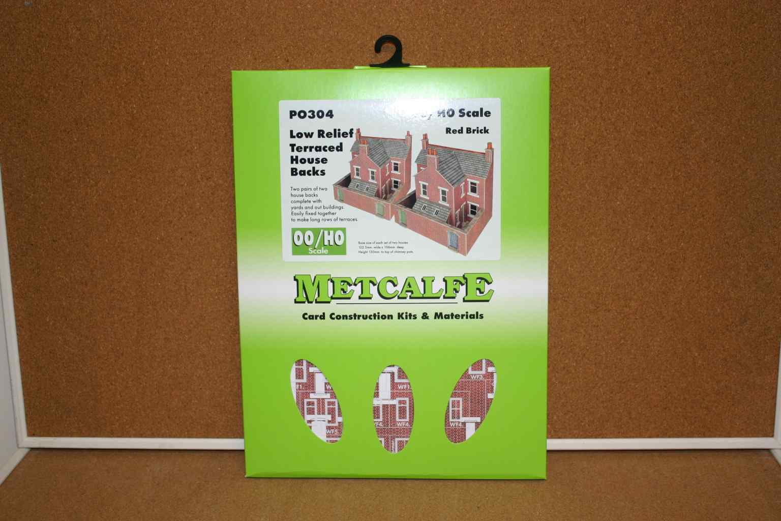 Metcalfe PO304 Red Brick Terraced House Backs Low Relief OO/HO Scale ...