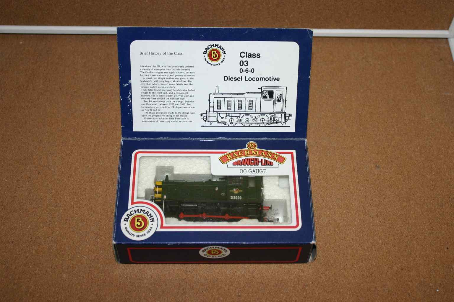 Bachmann 31-361A Class 03 Diesel Shunter D2009 BR Green DCC Ready Pre ...