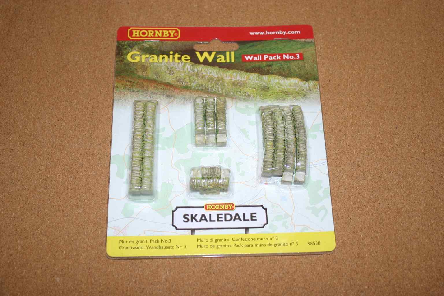 Hornby Skaledale R8538 Granit Wall (Pack No 3) OO Gauge ...