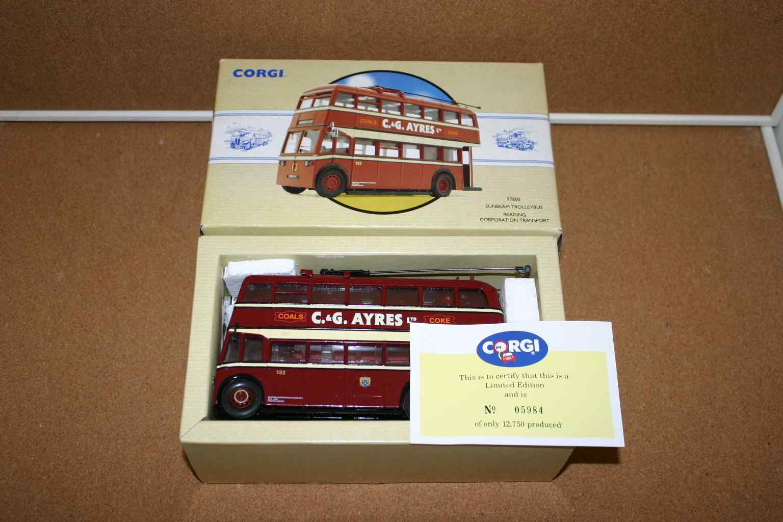 Corgi 97800 Sunbeam Trolleybus Reading Corporation Transport (Public ...