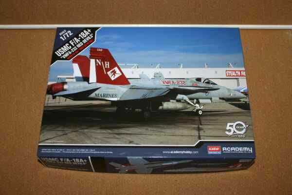 Academy 12520 USMC F/A-18A+ "VMFA-232 Red Devils" Model Kit 1/72 Scale ...