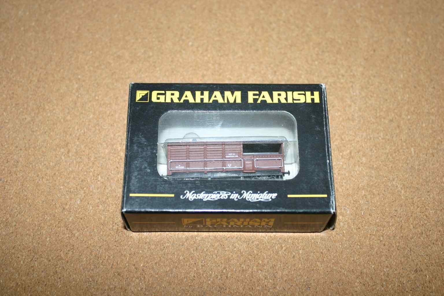 Graham Farish 373-326A 20 Ton Toad Brake Van BR Bauxhite No.114961 Pre ...