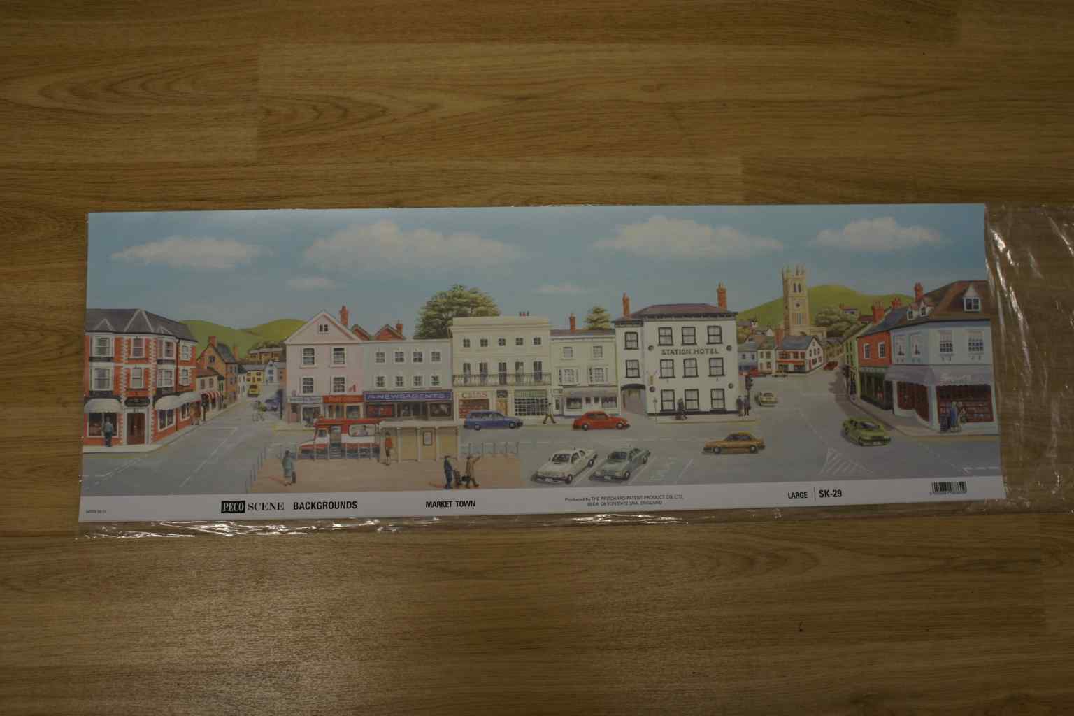 Peco Scene SK-29 Large Market Town Background (Paper Printed ...