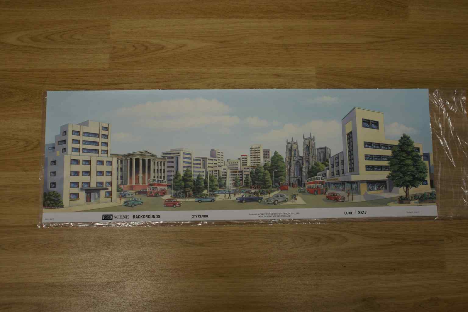 Peco Scene SK-17 Large City Centre Background (Paper Printed ...