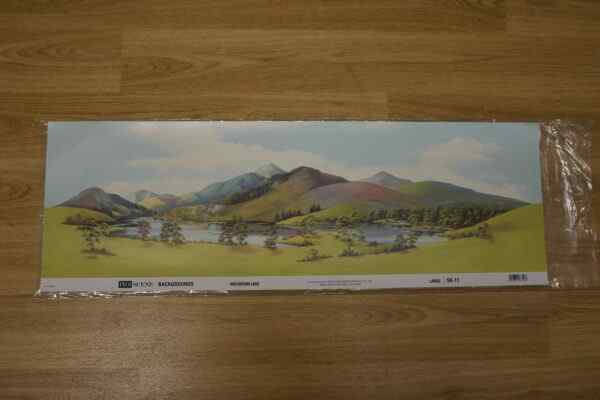 Peco Scene SK-11 Large Mountain Lake Background (Paper Printed ...