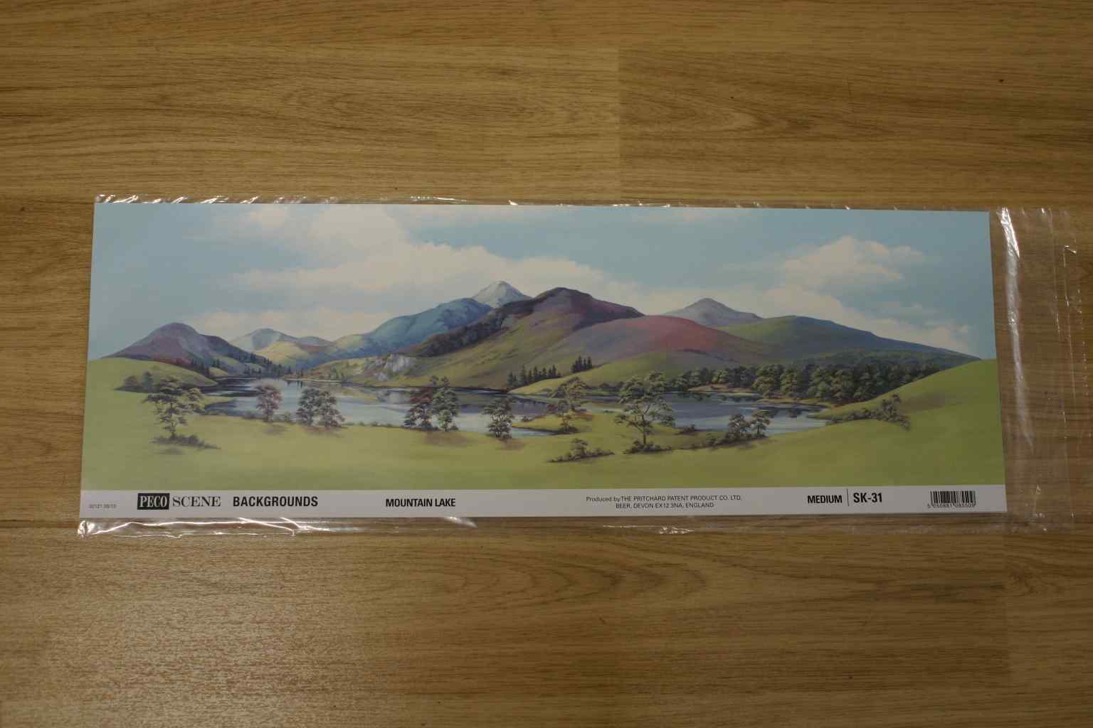 Peco Scene SK-31 Medium Mountain Lake Background (Paper Printed ...