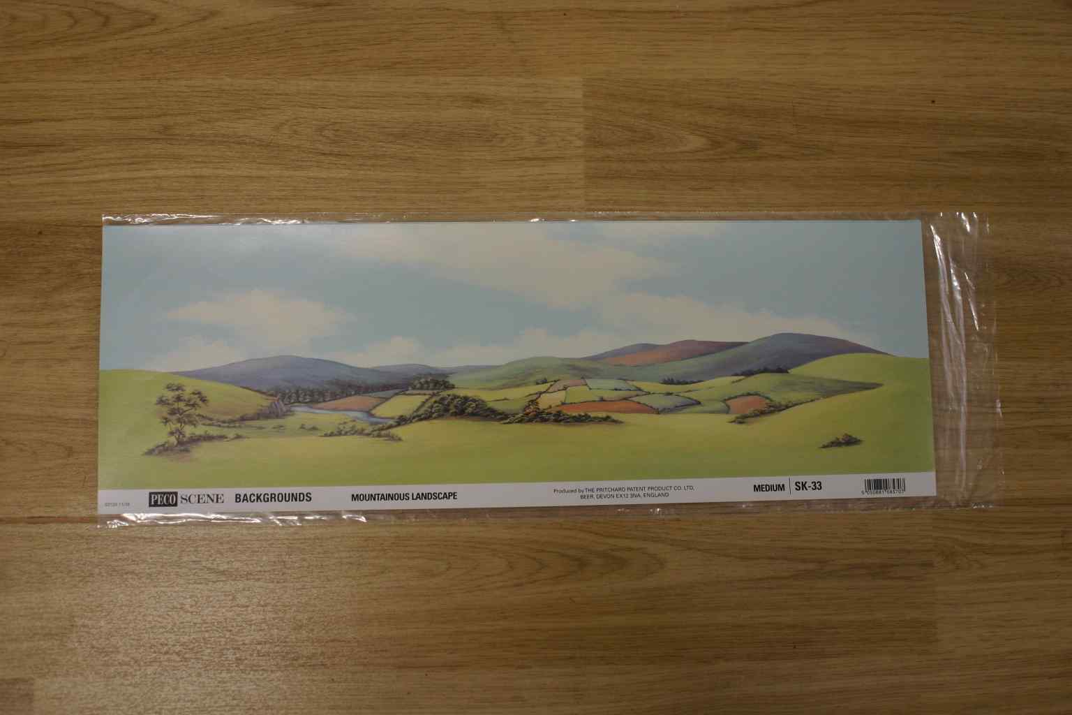 Peco Scene SK-33 Medium Mountainous Landscape Background (Paper Printed ...