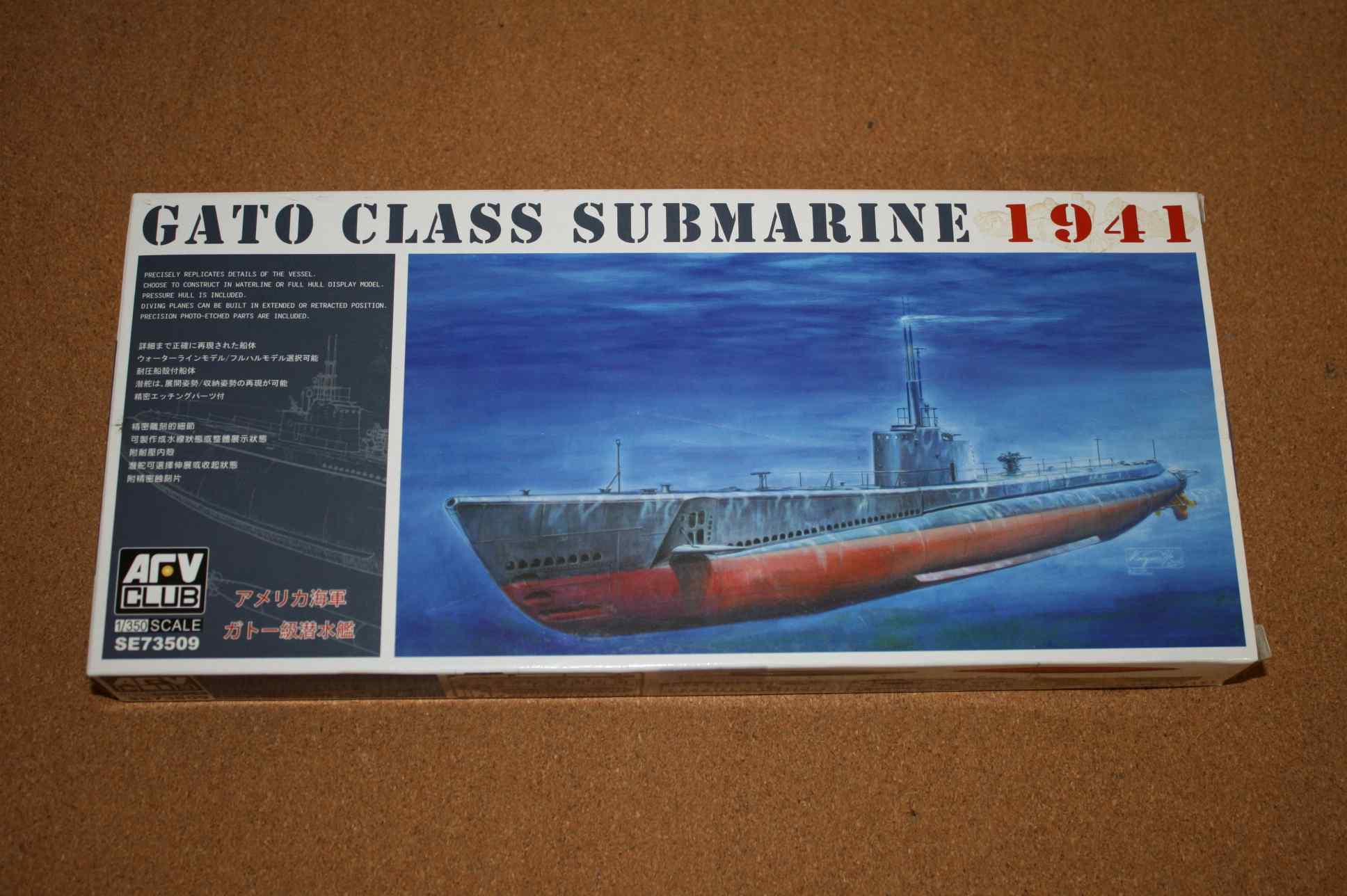 AFV Club SE73509 Gato Class Submarine 1941 Model Kit 1/130 Scale ...