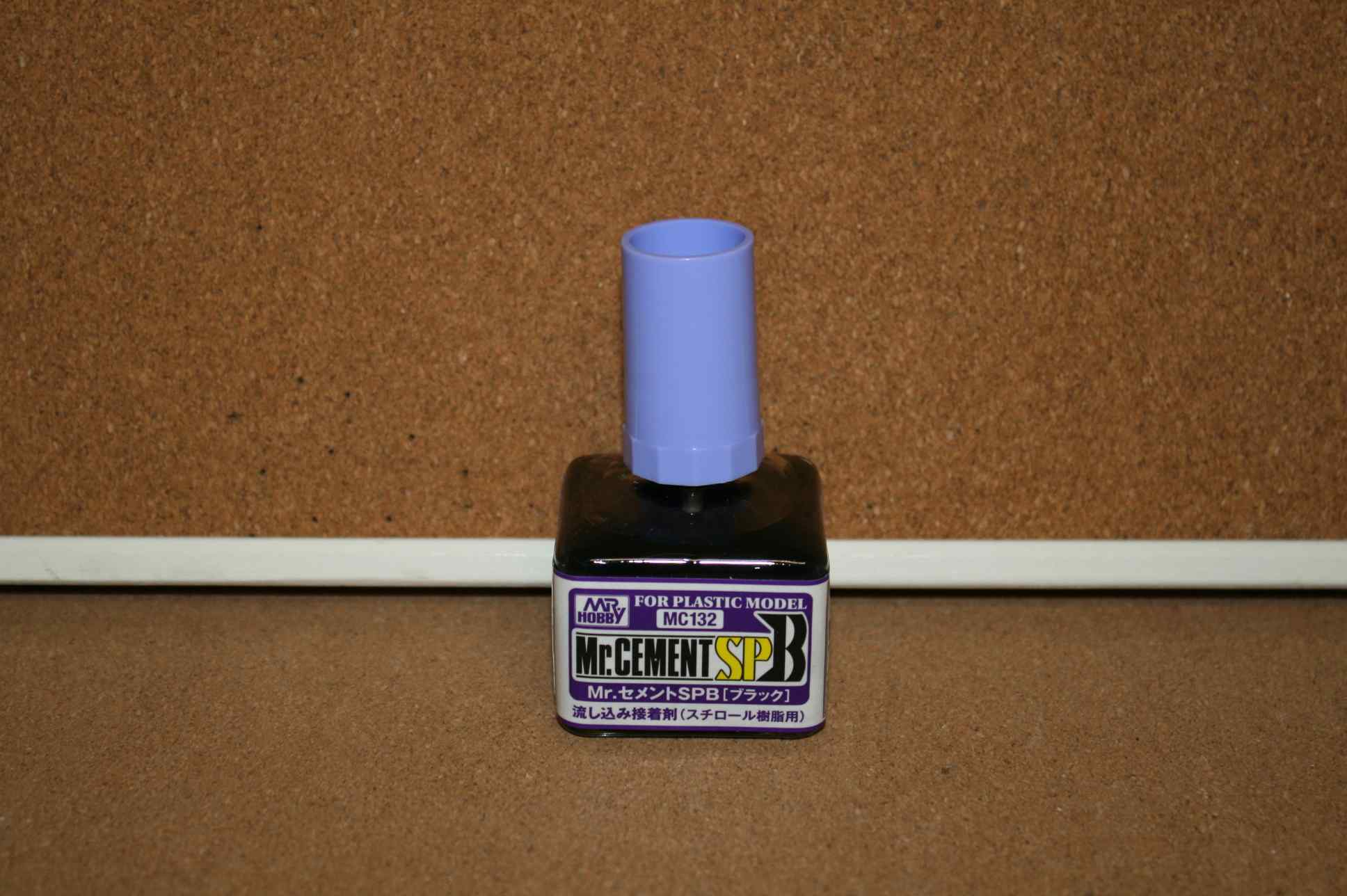 Mr Hobby MC132 Mr Cement SPB Black Plastic Model Glue with Brush 40ml ...