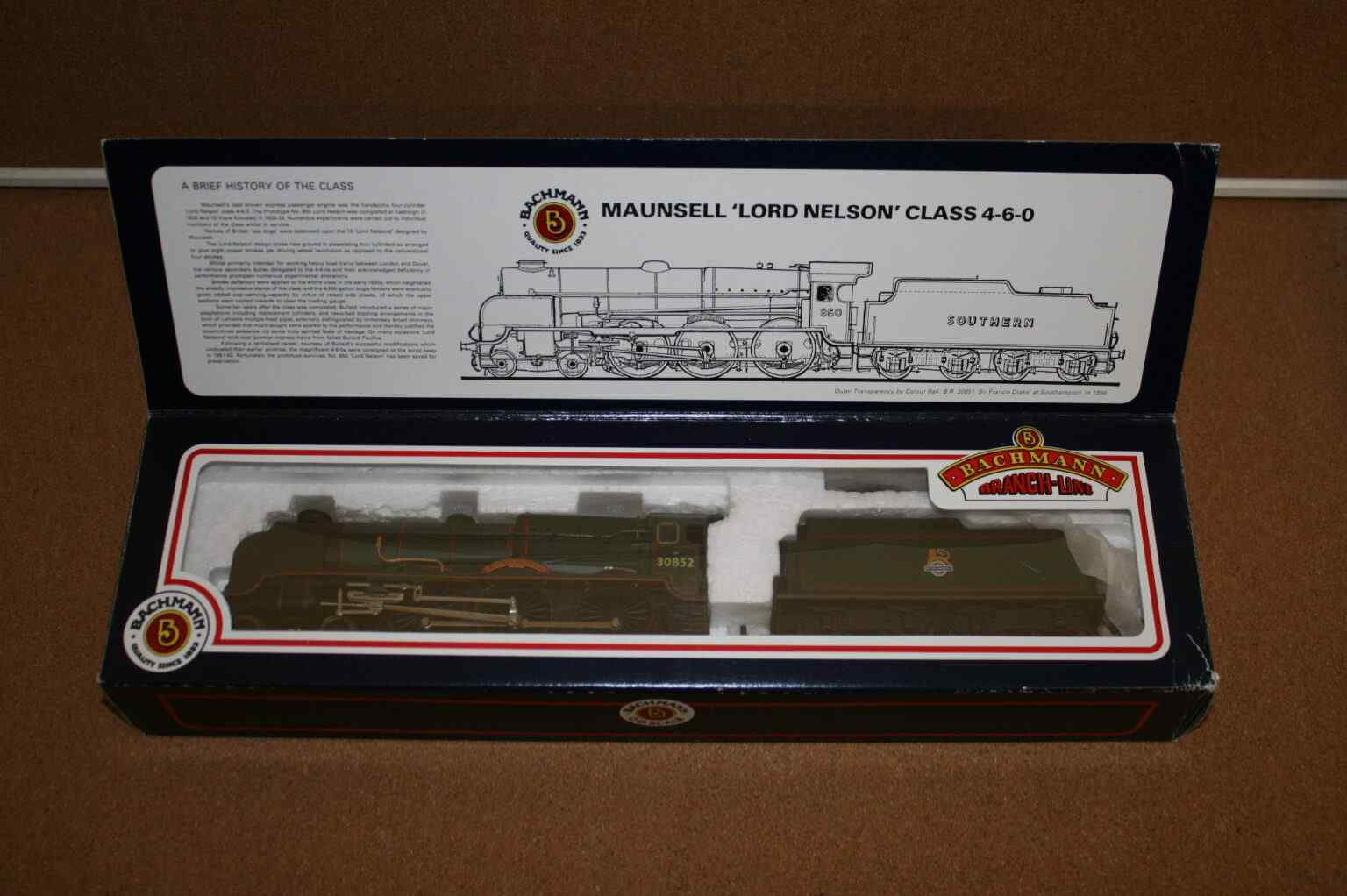 Bachmann 31-405 Maunsell Lord Nelson Class "Sir Walter Raleigh" BR ...