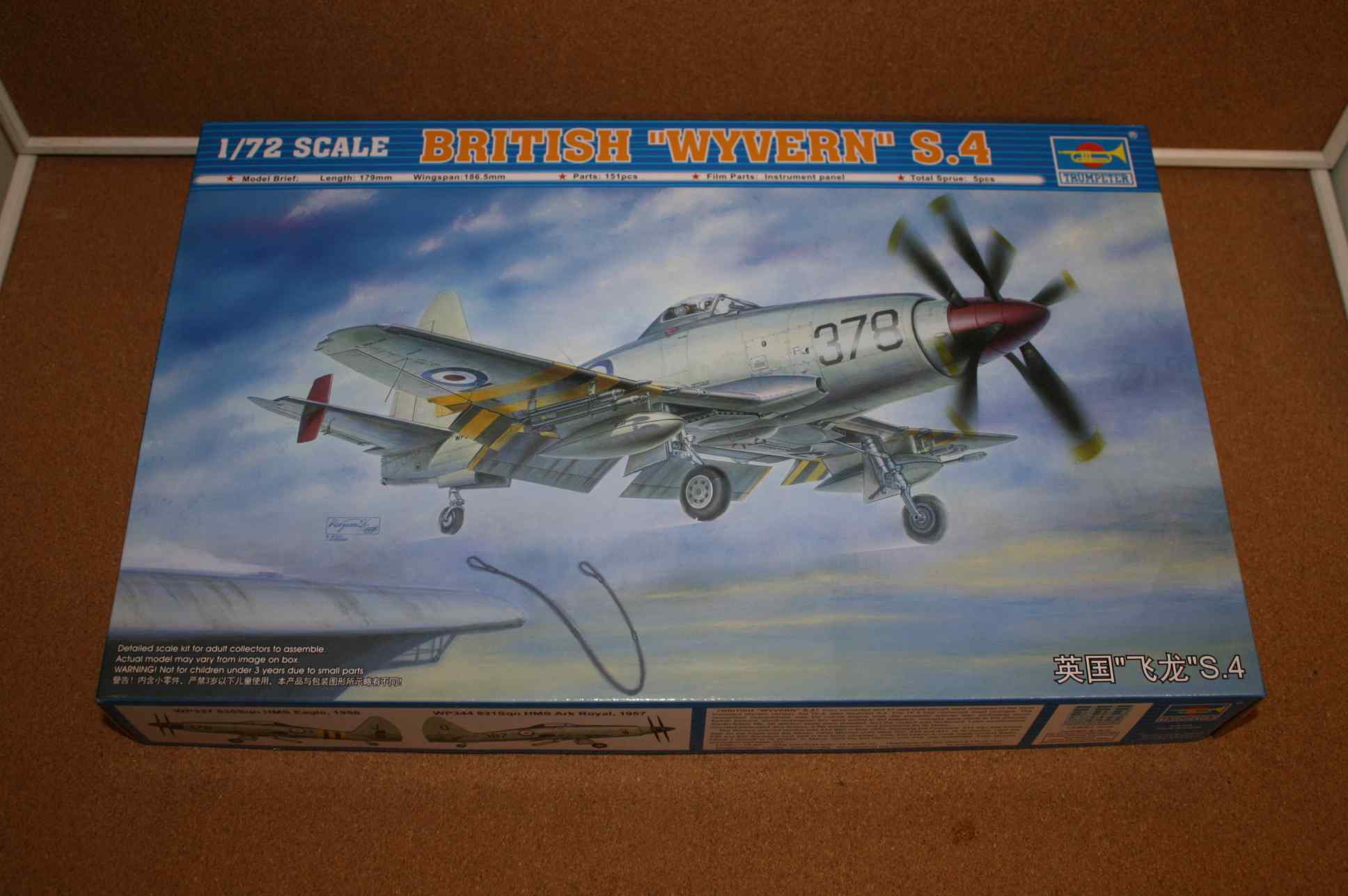 Trumpeter 01619 British "Wyvern" S.4 1/72 Scale Model Kit ...