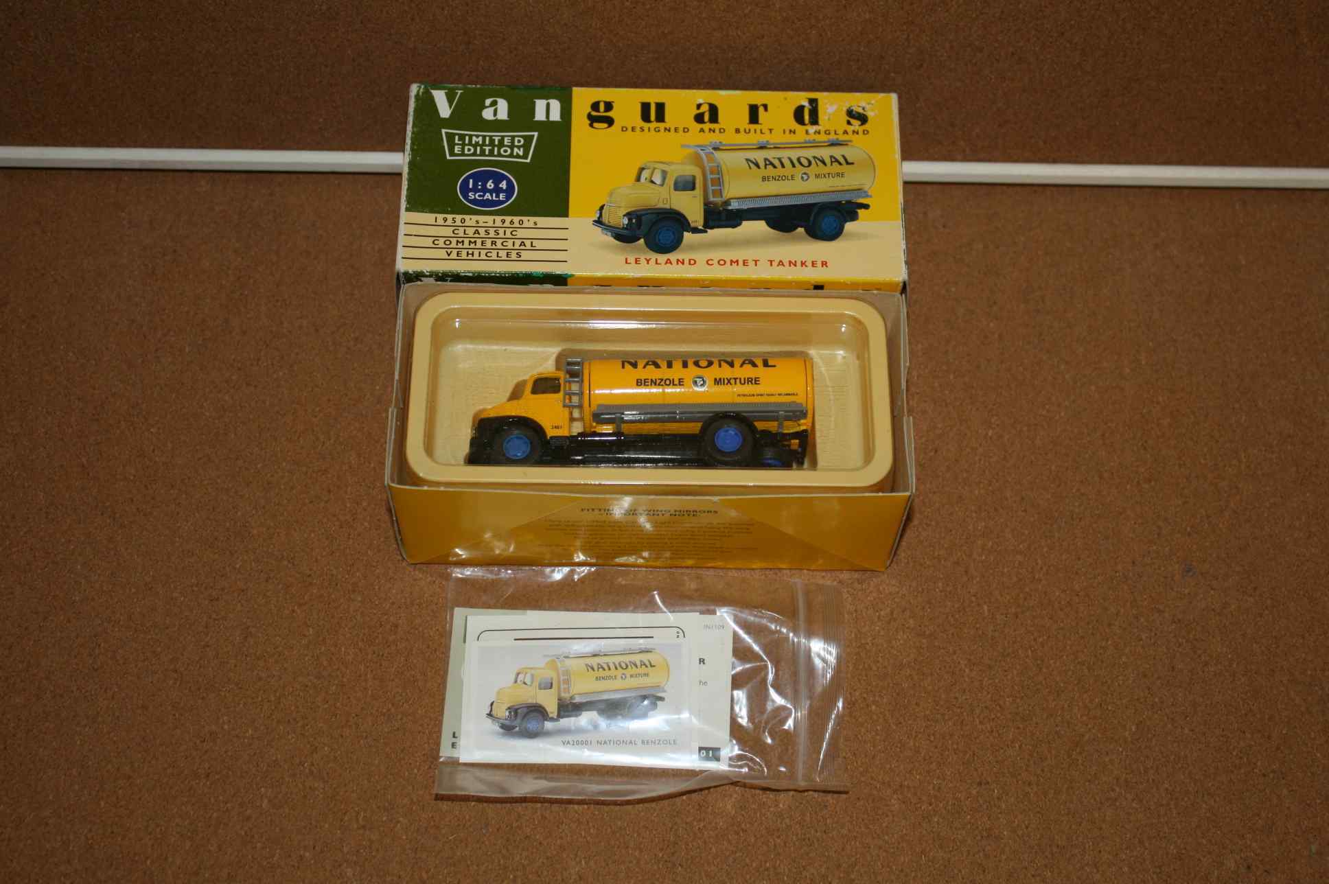 Vanguards VA20001 Leyland Comet Tanker National Benzole 1:64 Scale ...
